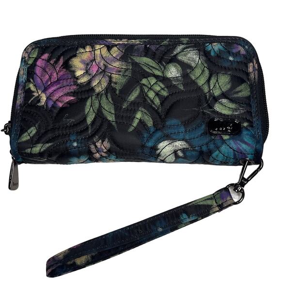 lug | Bags | Lug Black Multifloral Two Zippered Section Multistorage ...